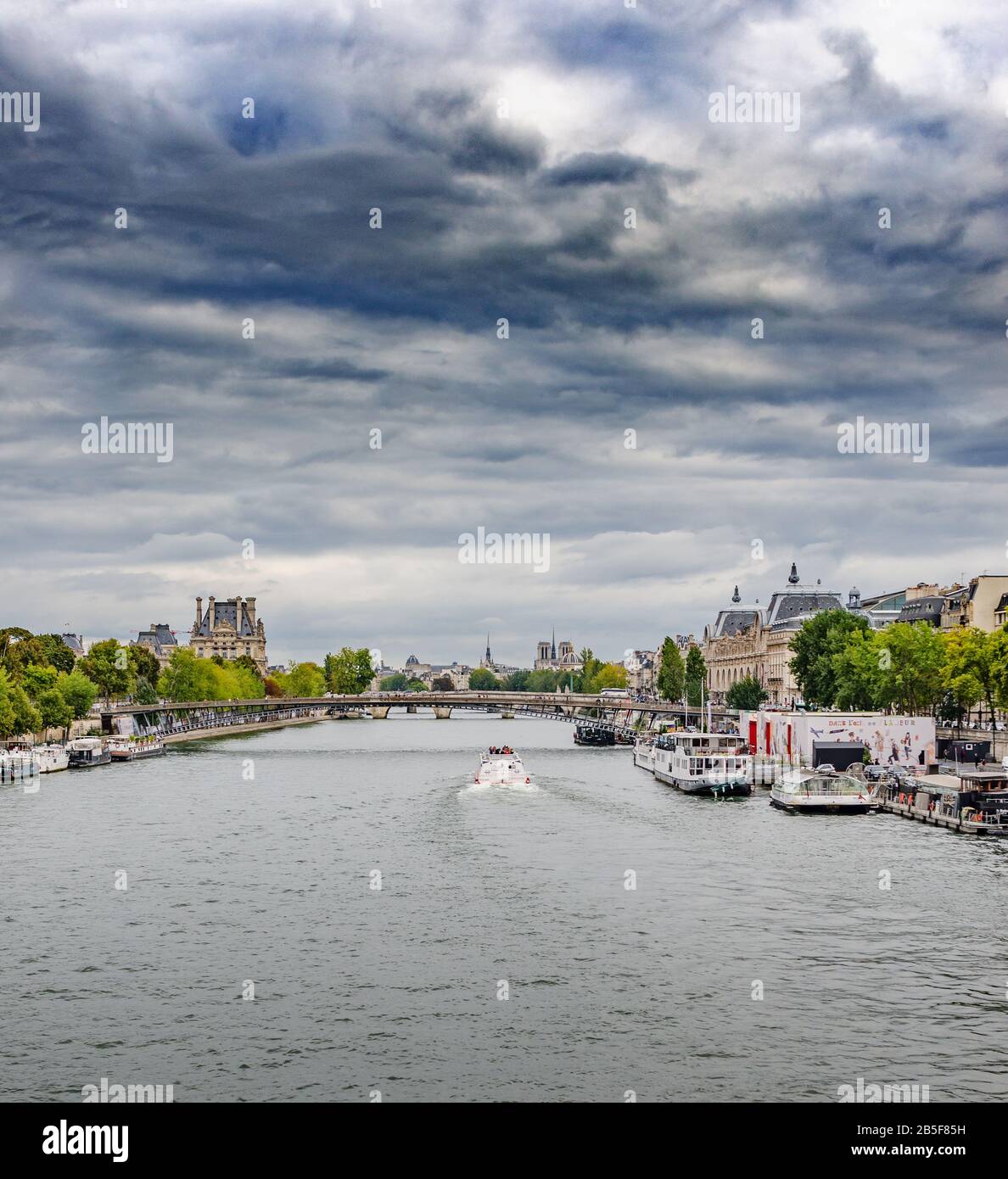 View of the Seine river in Paris, the capital of France Stock Photo - Alamy