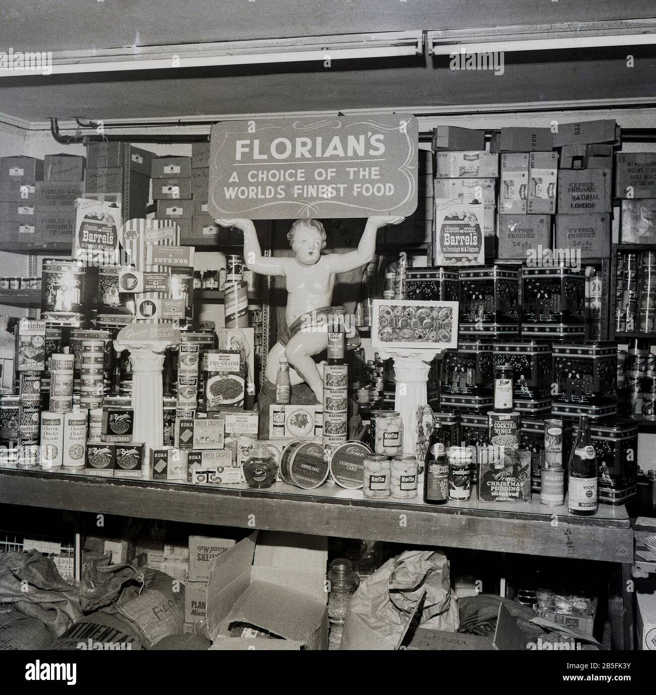1960s london food shop hi-res stock photography and images - Alamy