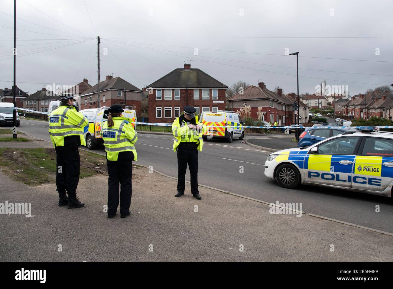 A heavy police presence scene hi-res stock photography and images - Alamy