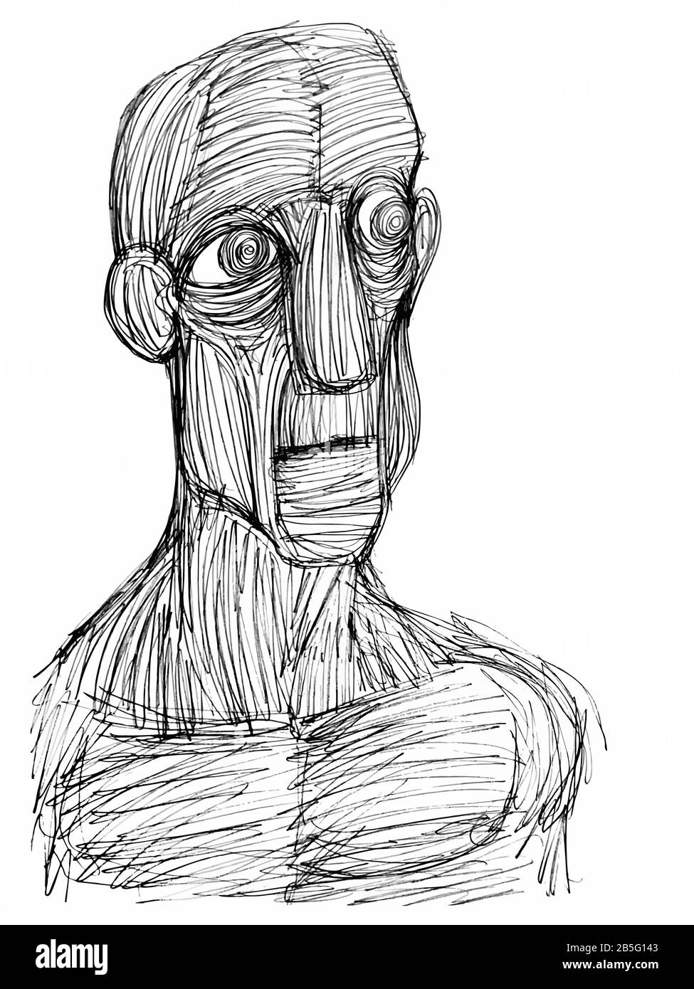 Pen and black ink cross hatching hi-res stock photography and images ...