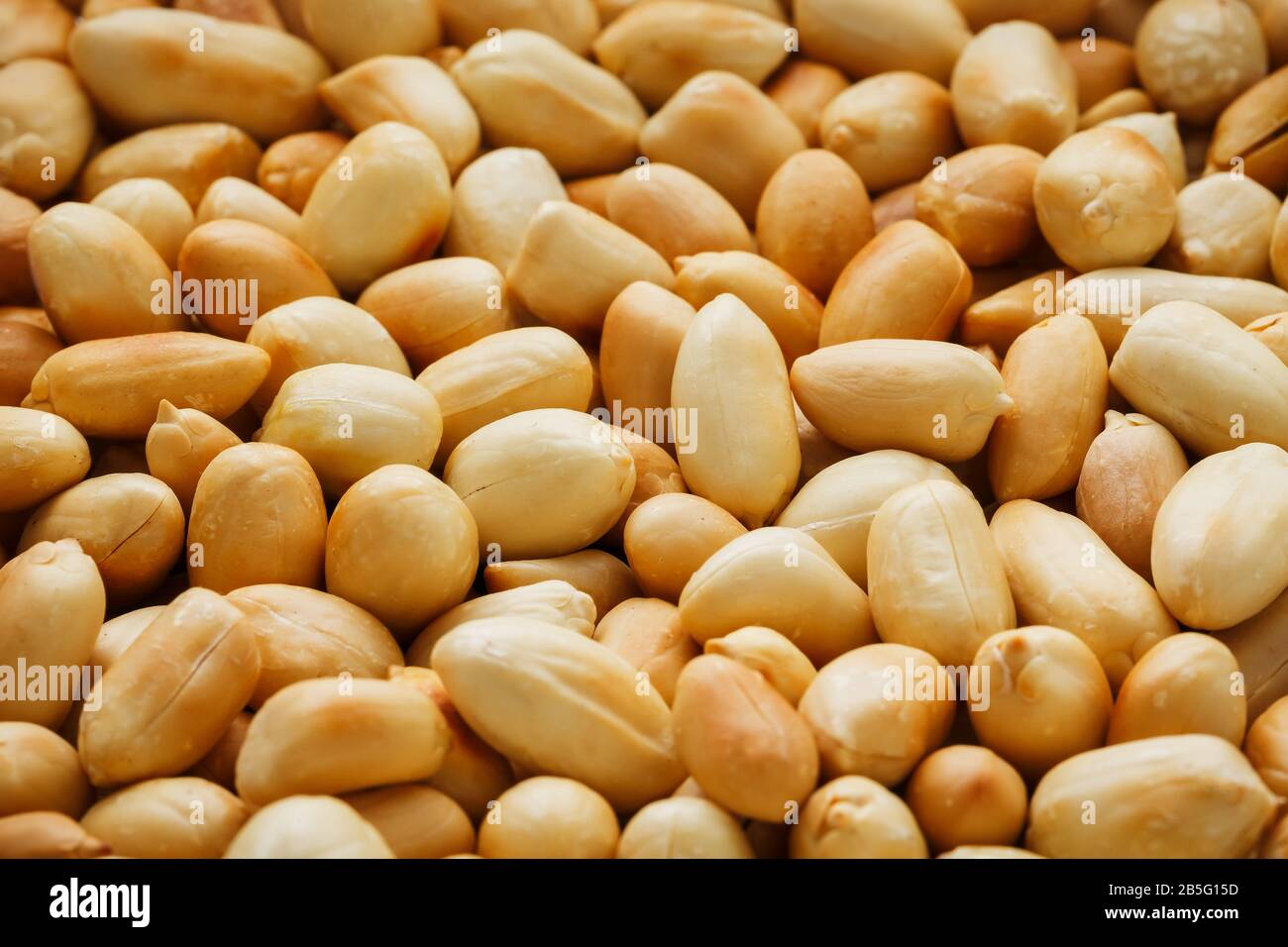 Peanut texture. Food background of peanuts bean. Golden, roasted ...