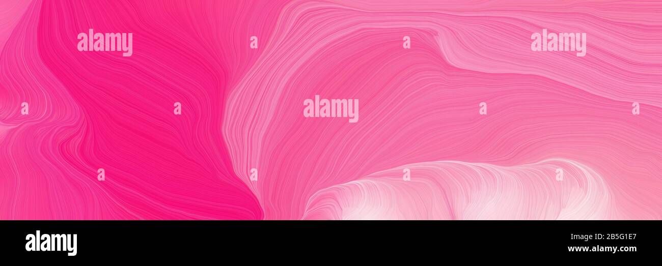 creative banner with hot pink, deep pink and pink color. abstract waves ...