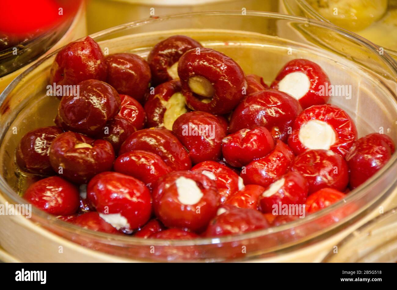 Cherry peppers appetizer hi-res stock photography and images - Alamy