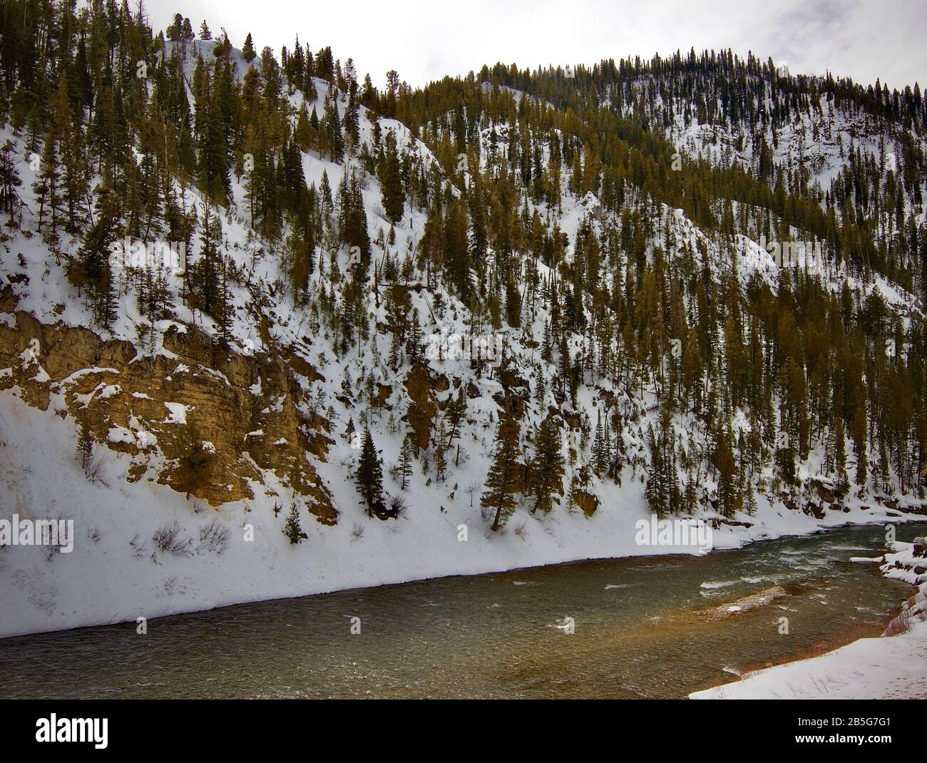 Stormy river covered ice in hi-res stock photography and images - Alamy