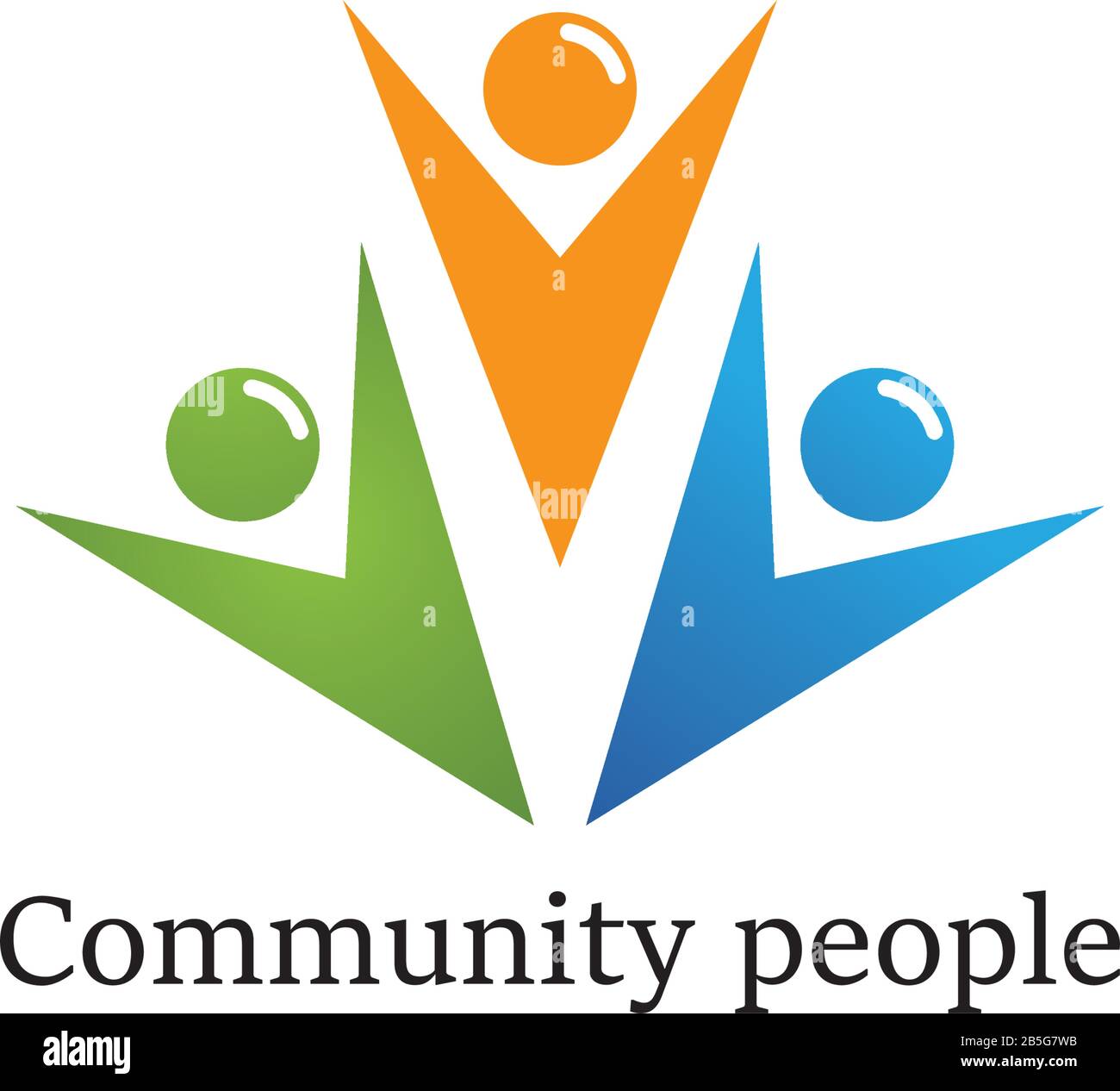 Community, network and social logo design template vector Stock Vector ...