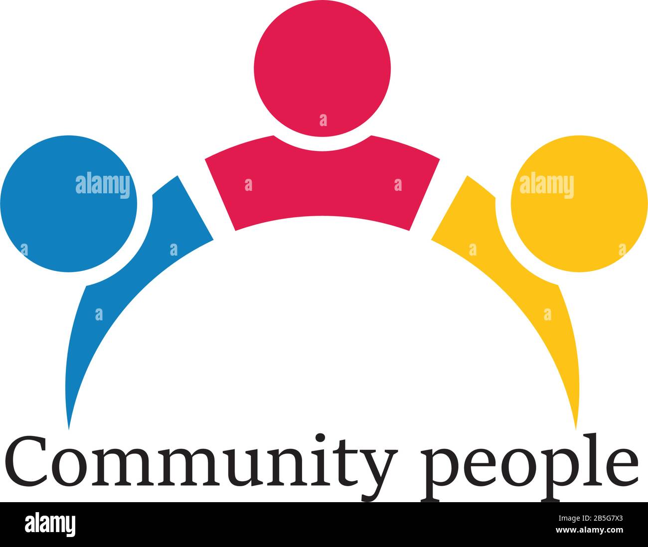 Community, network and social logo design template vector Stock Vector ...