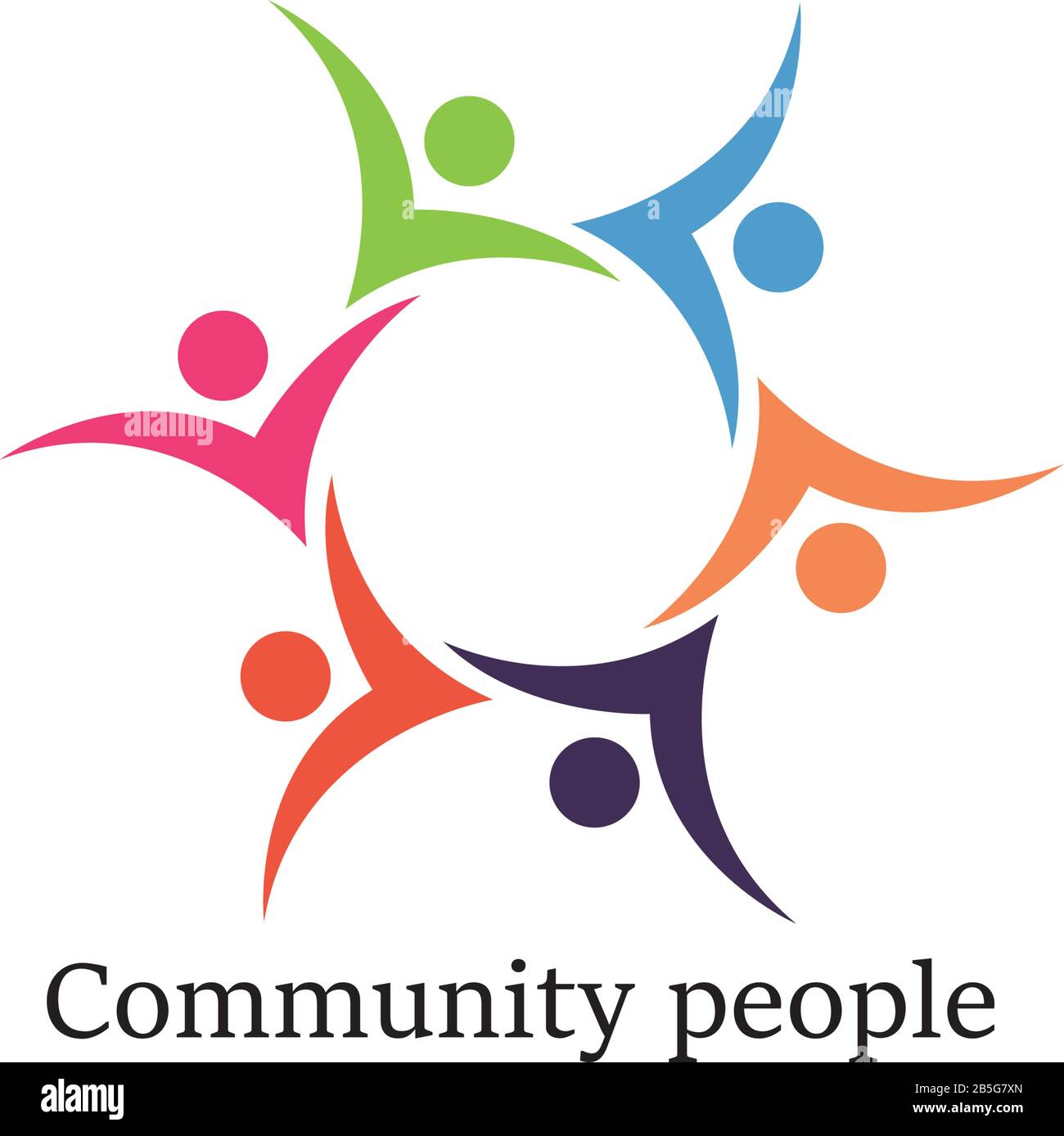 Community, network and social logo design template vector Stock Vector ...