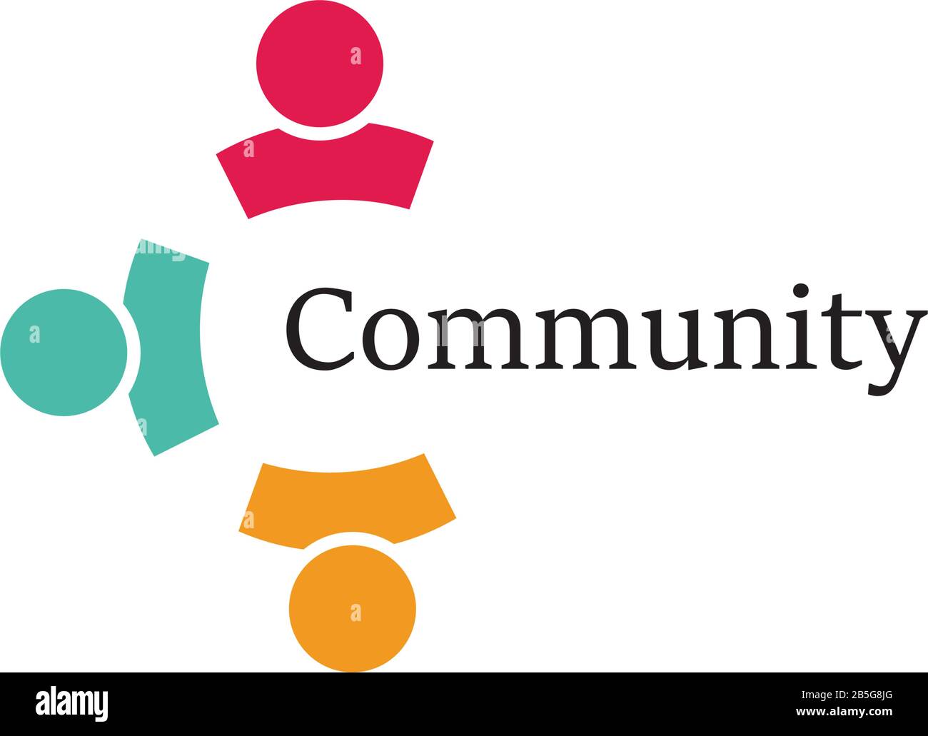 Community, network and social logo design template vector Stock Vector ...