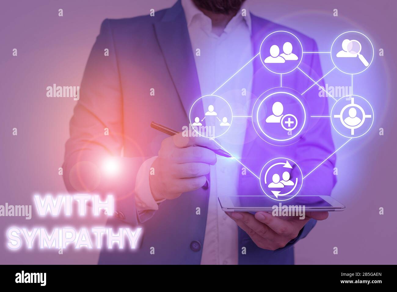 Handwriting text With Sympathy. Conceptual photo feelings of pity and ...