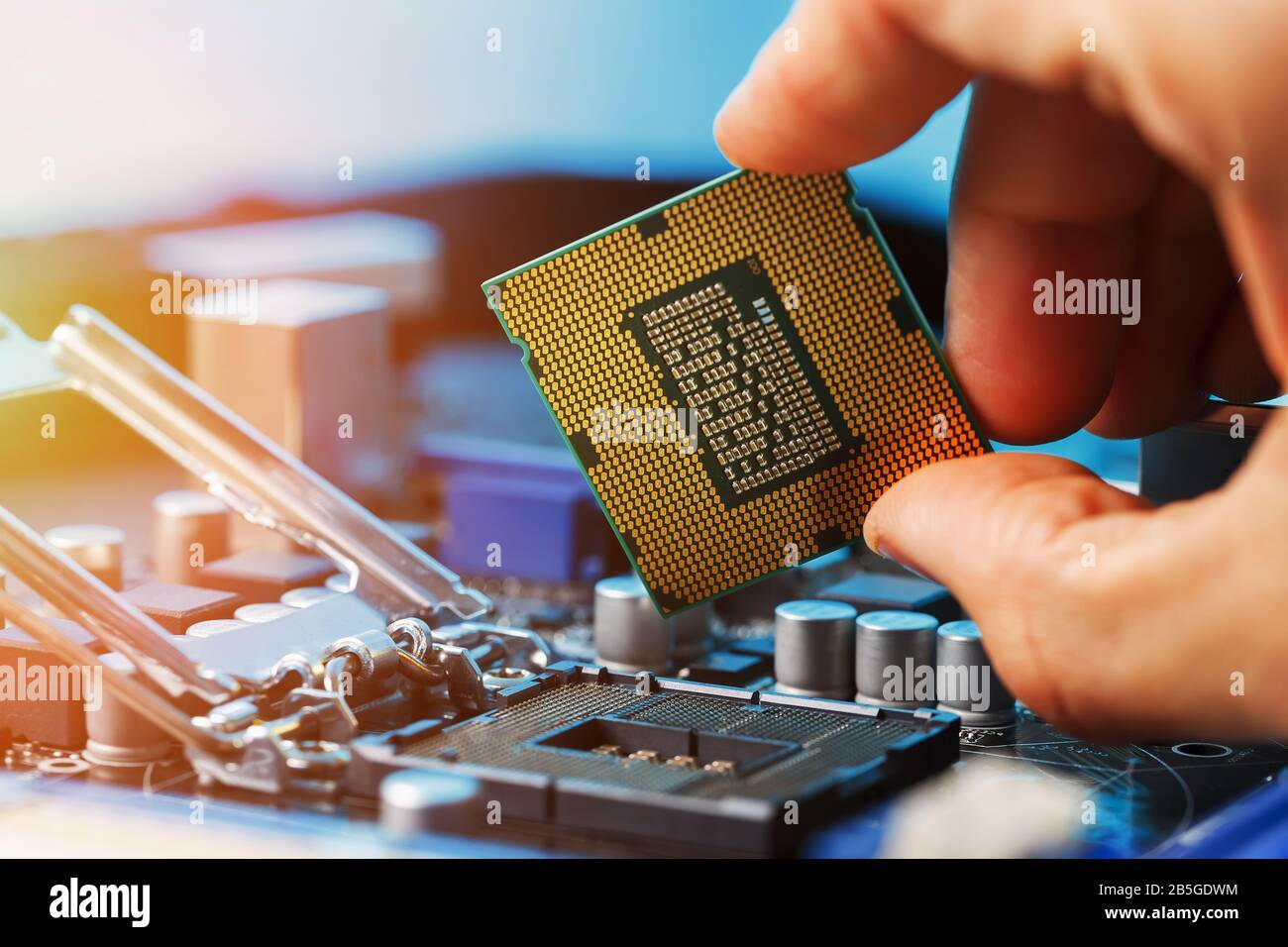 Electronic engineer of computer technology. Maintenance computer cpu ...