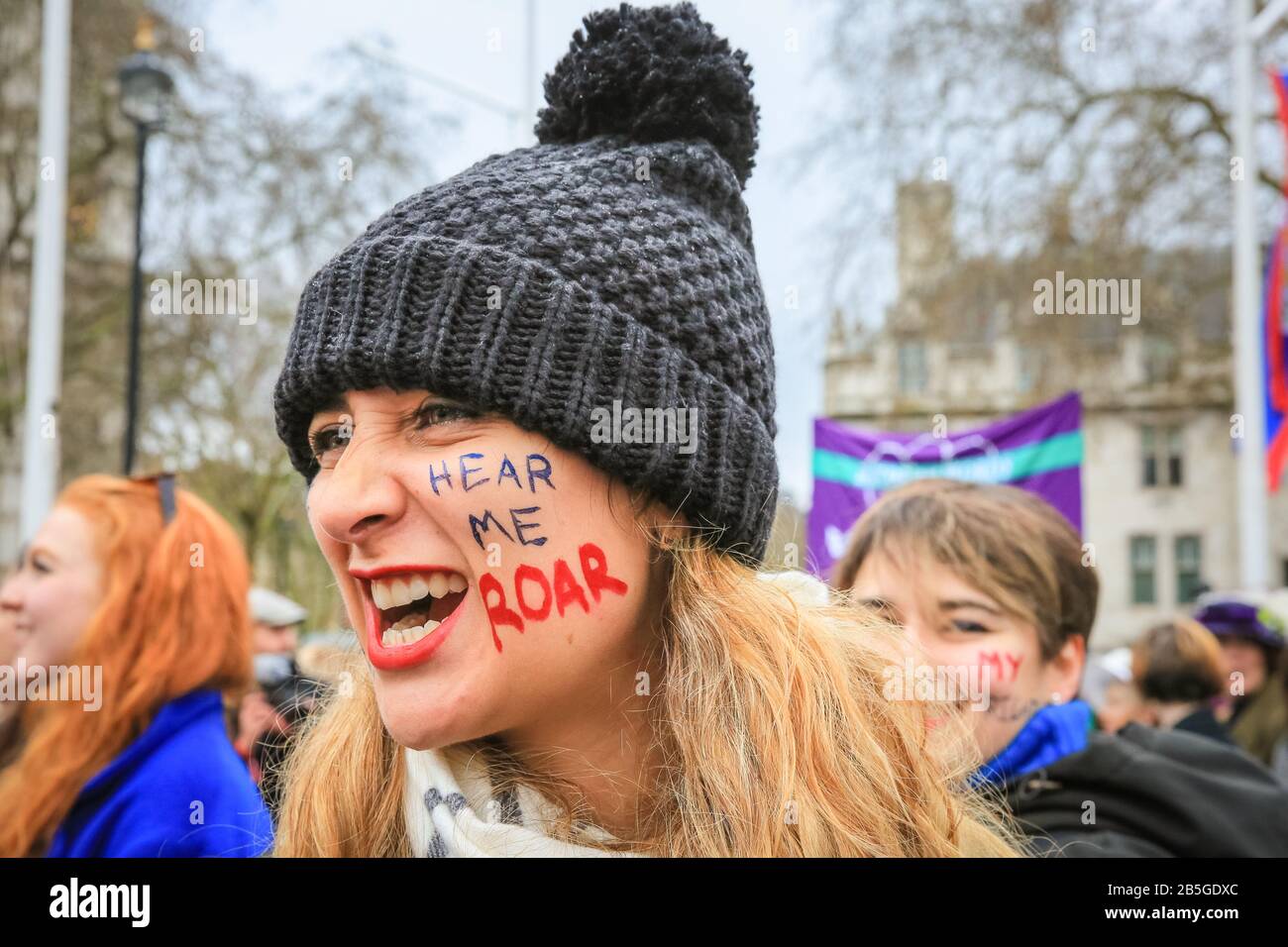 Protest face paint women hi-res stock photography and images - Alamy