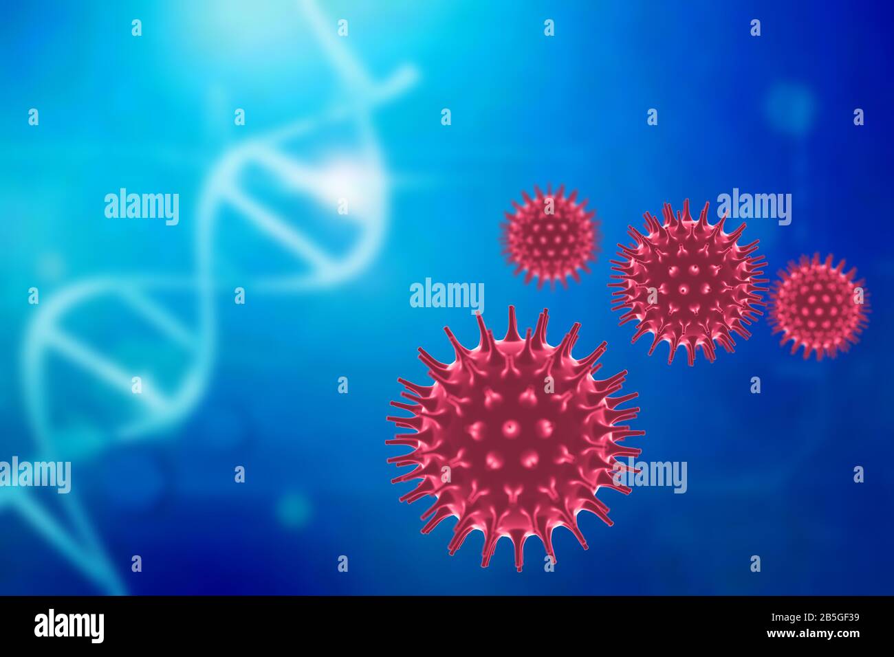 structure of virus cell, biologigical concept, 3d render Stock Photo ...
