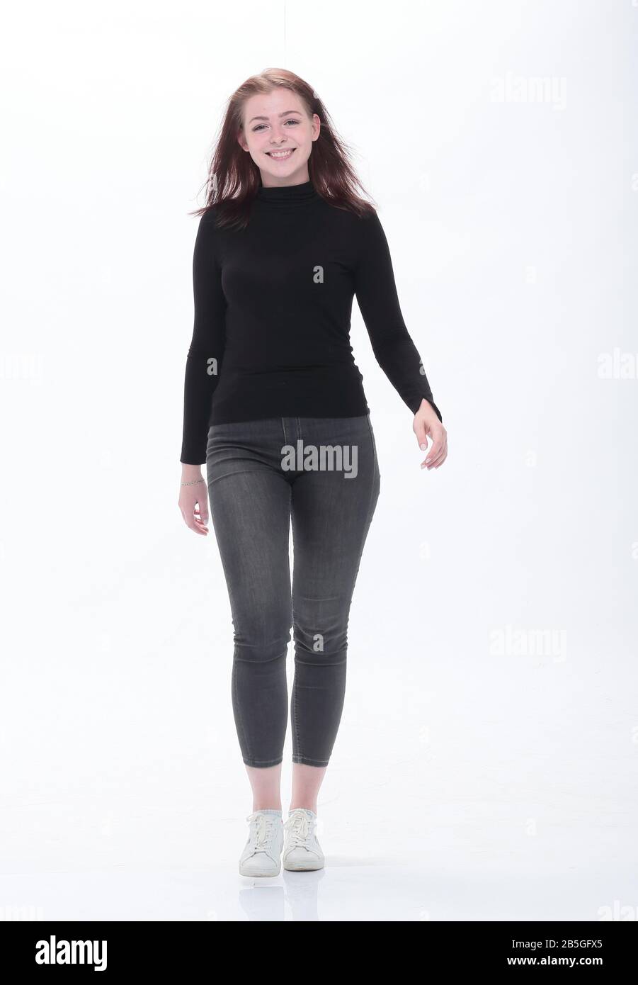 serious young man looking forward . isolated on white Stock Photo - Alamy