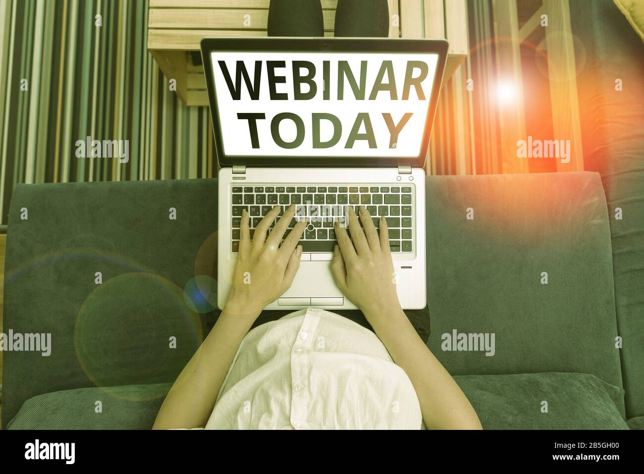 Conceptual hand writing showing Webinar Today. Concept meaning seminar ...