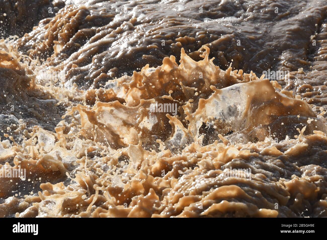 Flash Flood in the Negev Desert, Israel. Photographed in Wadi Tzeelim ...