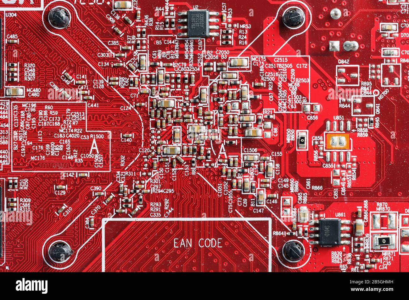 Electronic circuit board close up. Processor, chips and capacitors. Inside computers Stock Photo ...