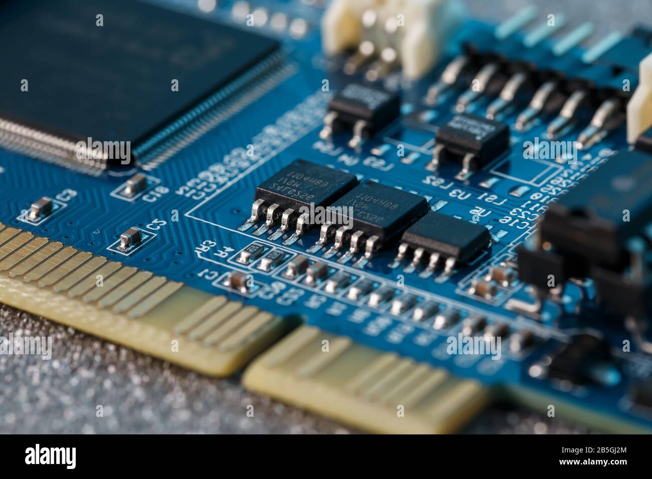 Electronic circuit board close up. Processor, chips and capacitors. Inside computers Stock Photo ...