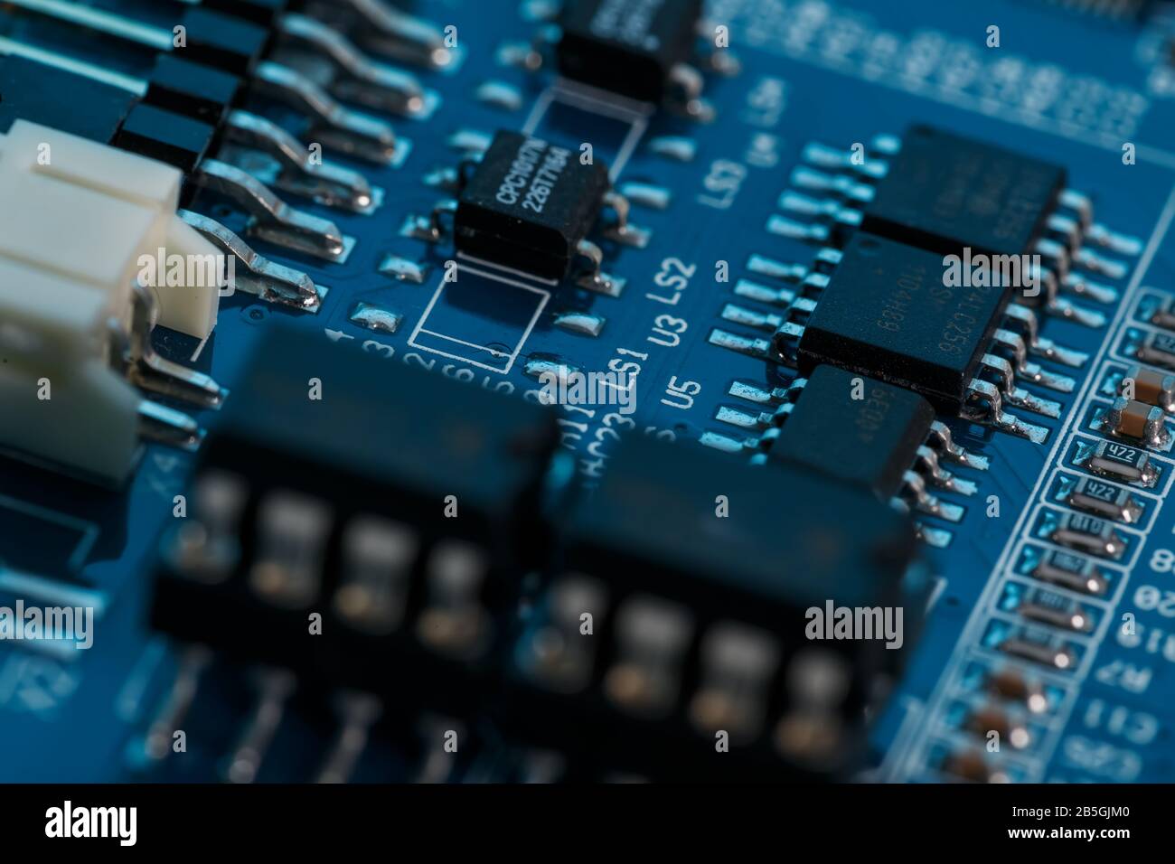 Electronic circuit board close up. Processor, chips and capacitors. Inside computers Stock Photo ...