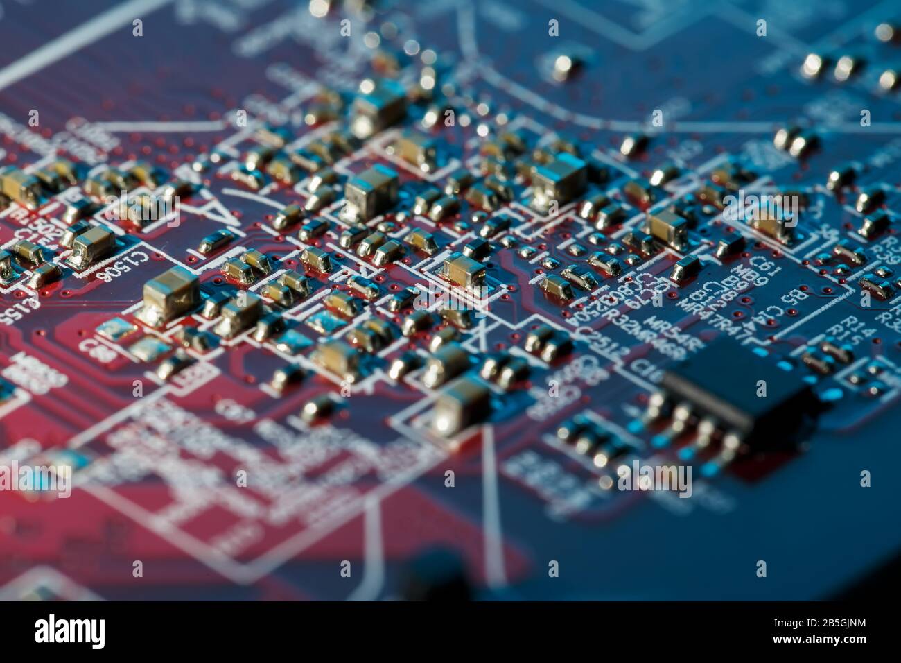 Electronic circuit board close up. Processor, chips and capacitors. Inside computers Stock Photo ...