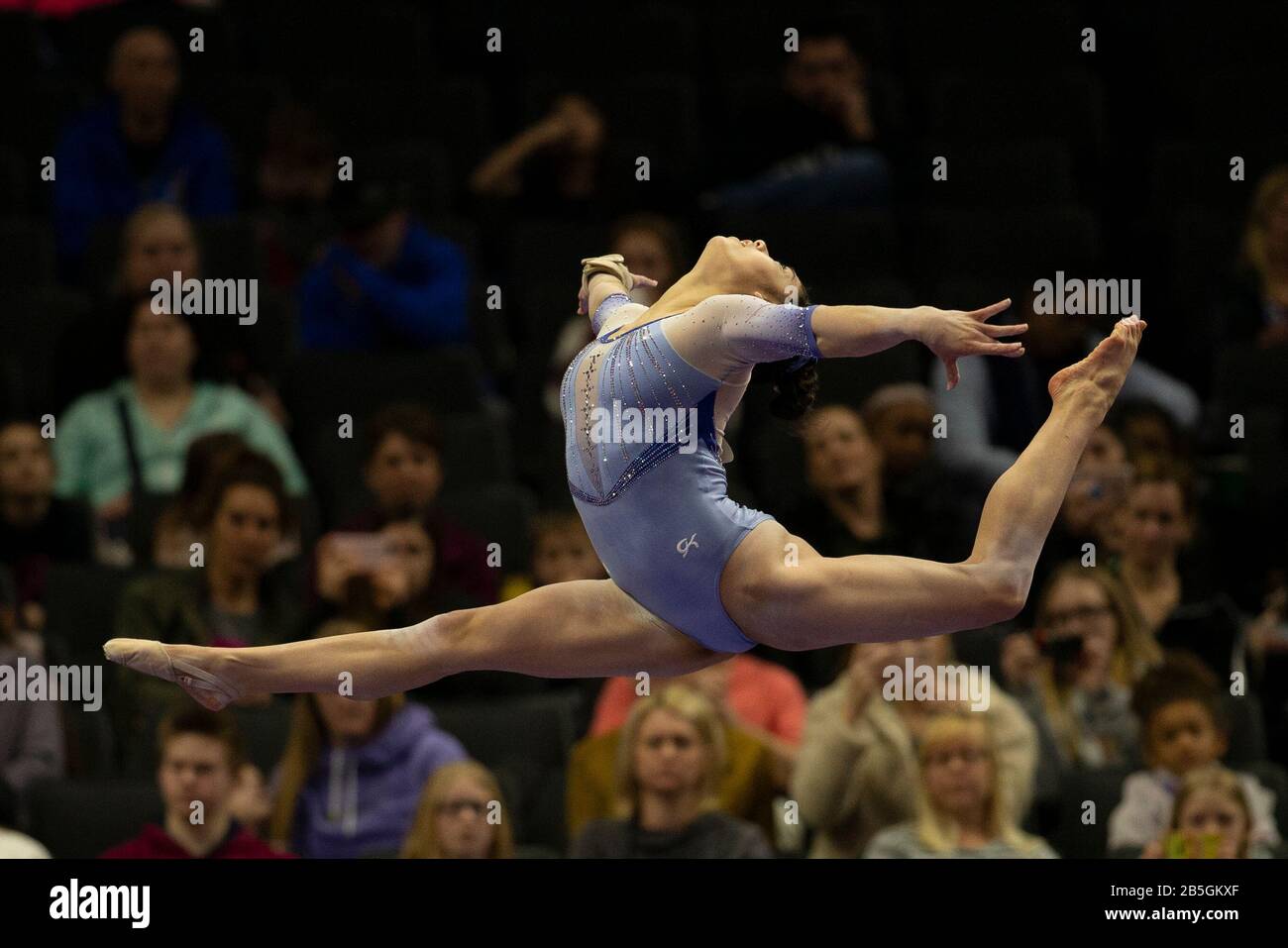 March 7, 2020: Gymnast Kayla DiCello (USA) competes during the women's ...