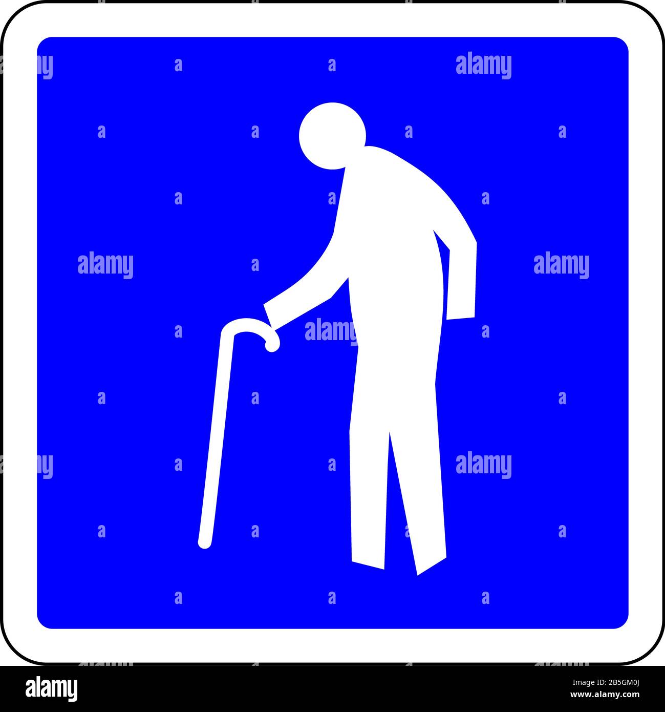 Elderly crossing sign hi-res stock photography and images - Alamy