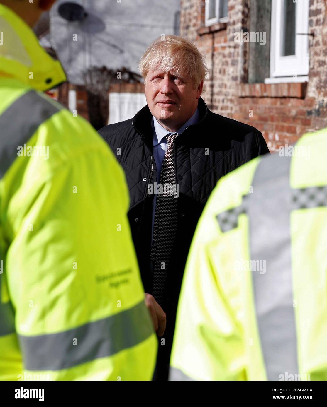 Prime Minister Boris Johnson visits Bewdley in Worcestershire to see ...