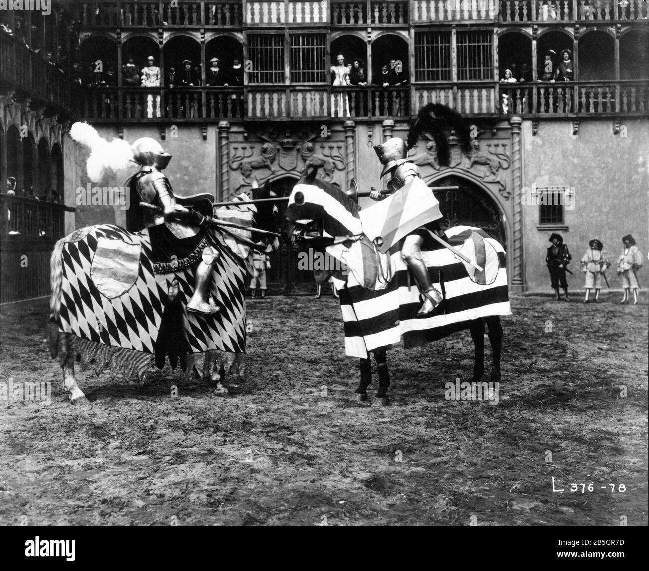 Jousting Knights on Horseback in ANNA BOLEYN 1920 director ERNST ... Jousting Knights on Horseback in ANNA BOLEYN 1920 director ERNST ...