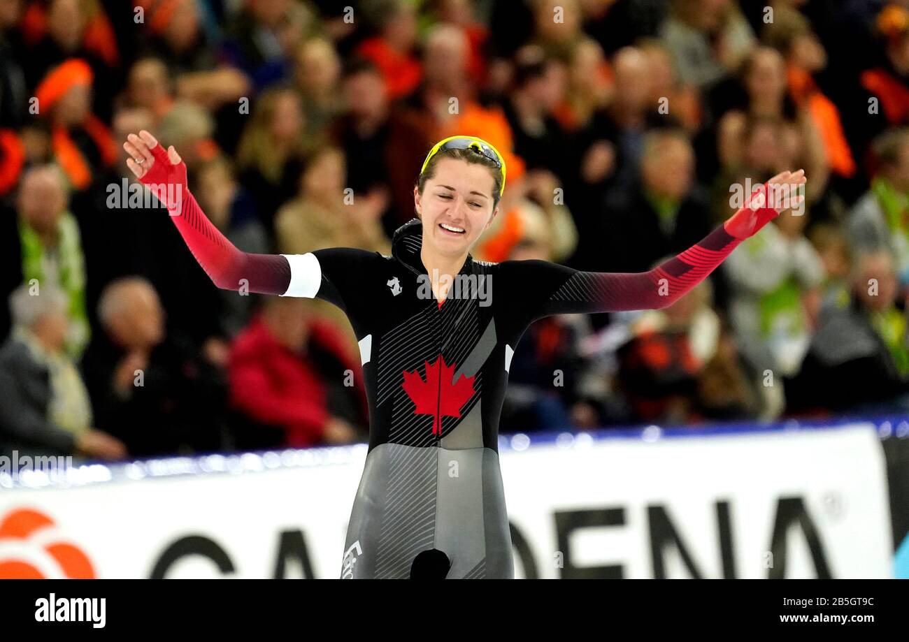 Isabelle Weidemann (CAN) winner 3000 meter during ISU World Cup Final ...