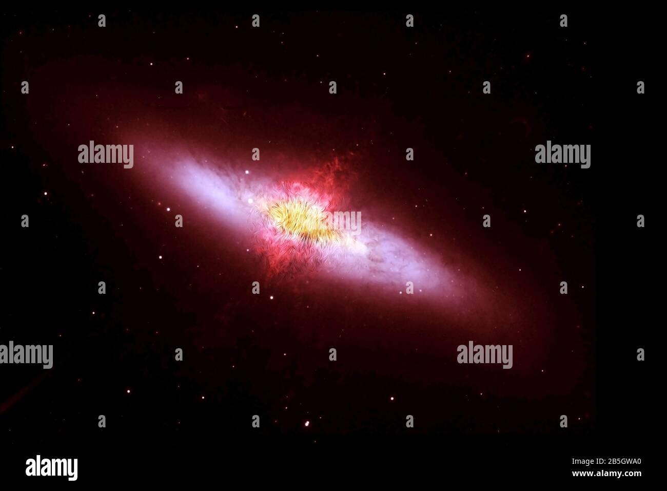 Beautiful deep space, with a bright nebula. Elements of this image were ...