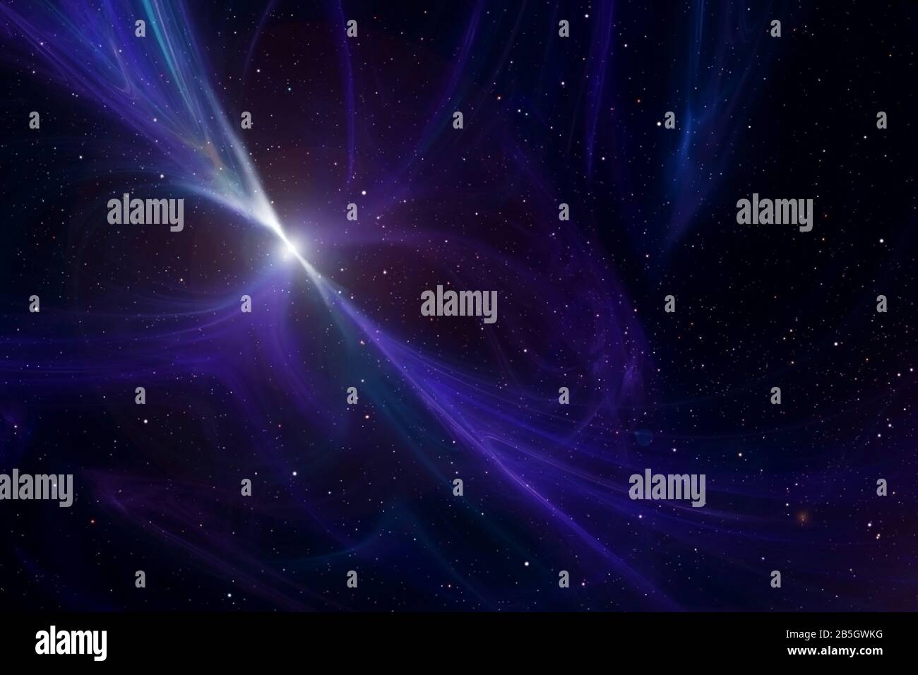 Beautiful deep space, with a bright nebula. Elements of this image were ...