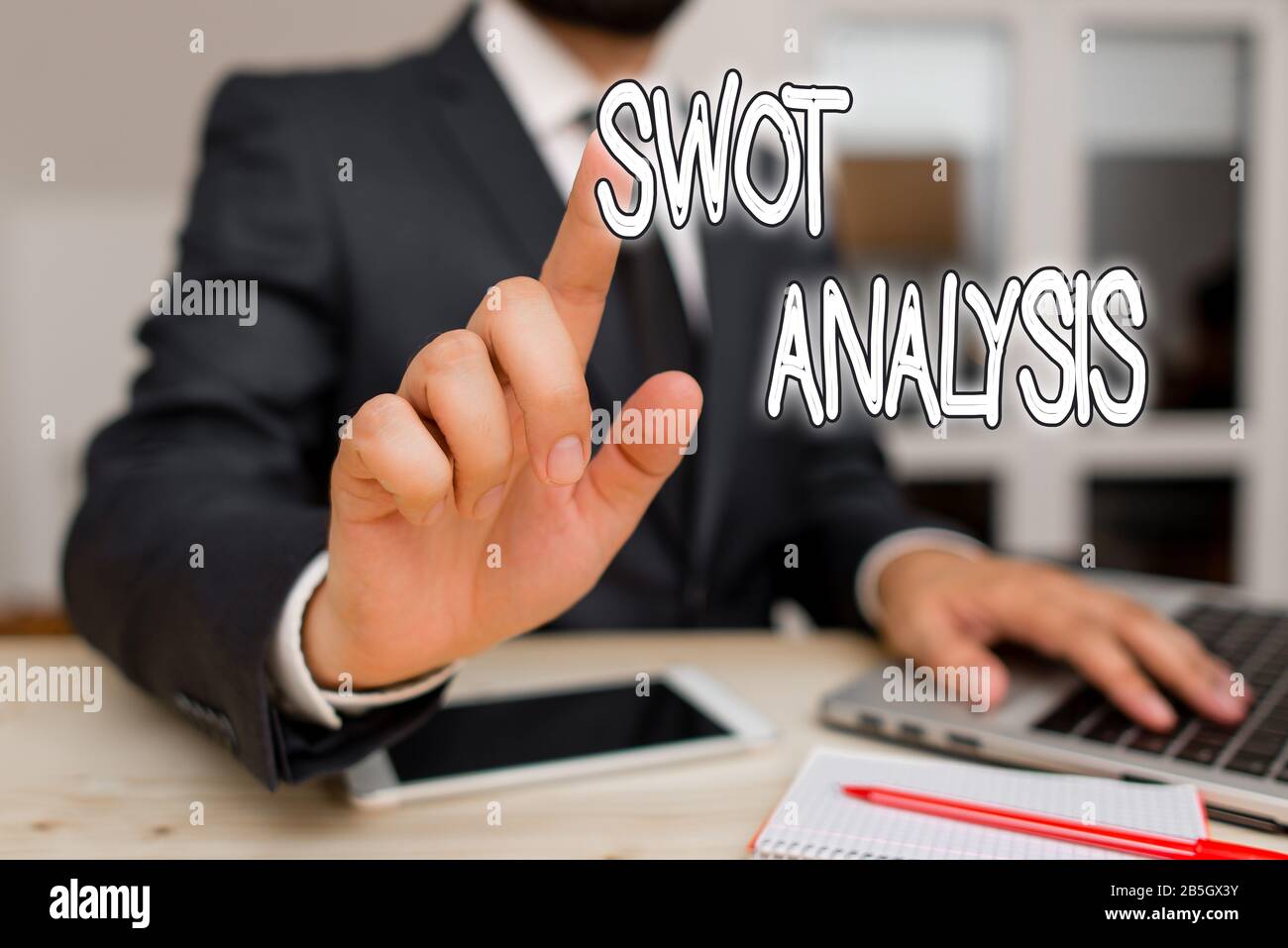 Handwriting text Swot Analysis. Conceptual photo framework used to ...
