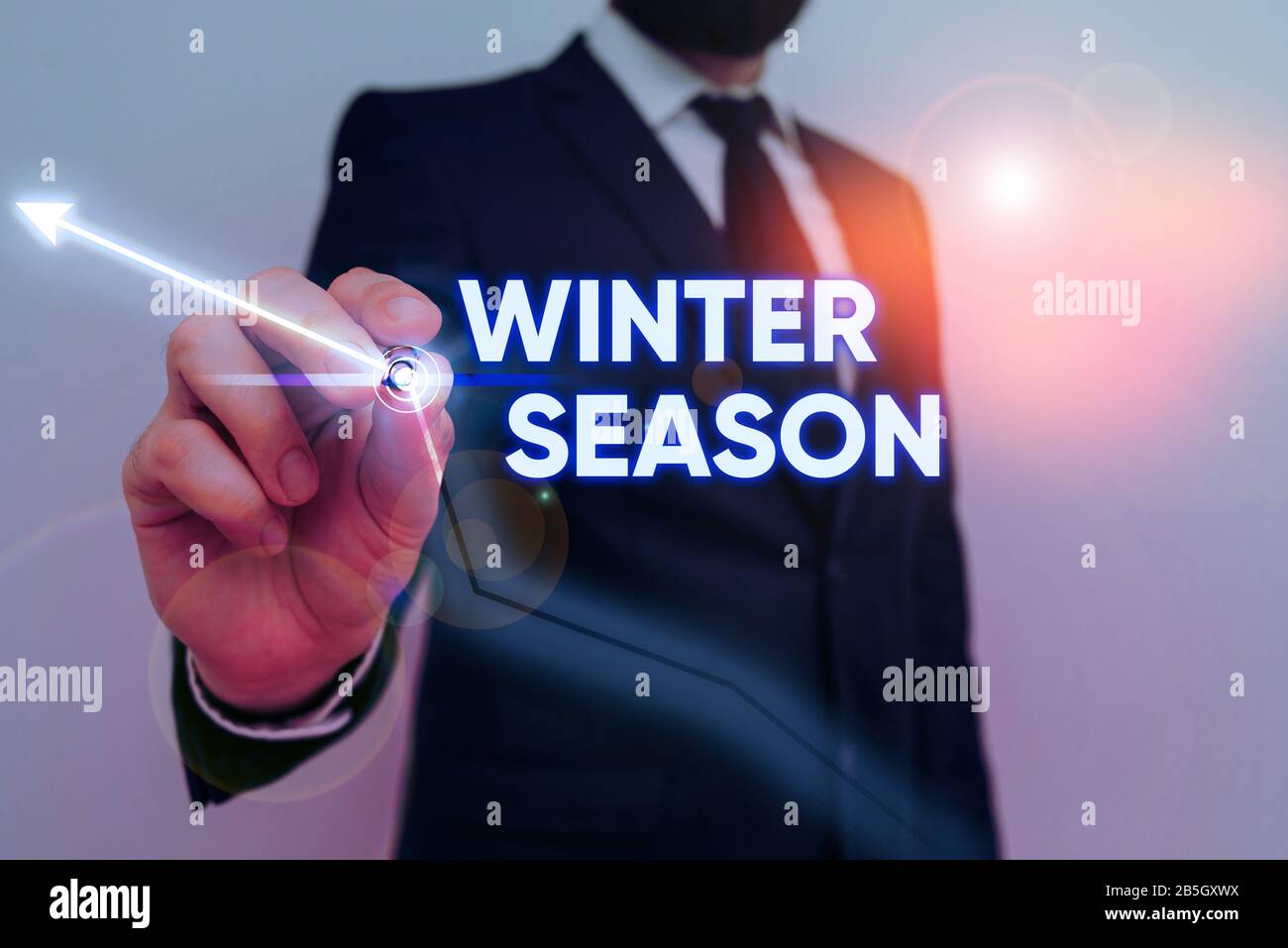 Text sign showing Winter Season. Business photo showcasing the coldest ...