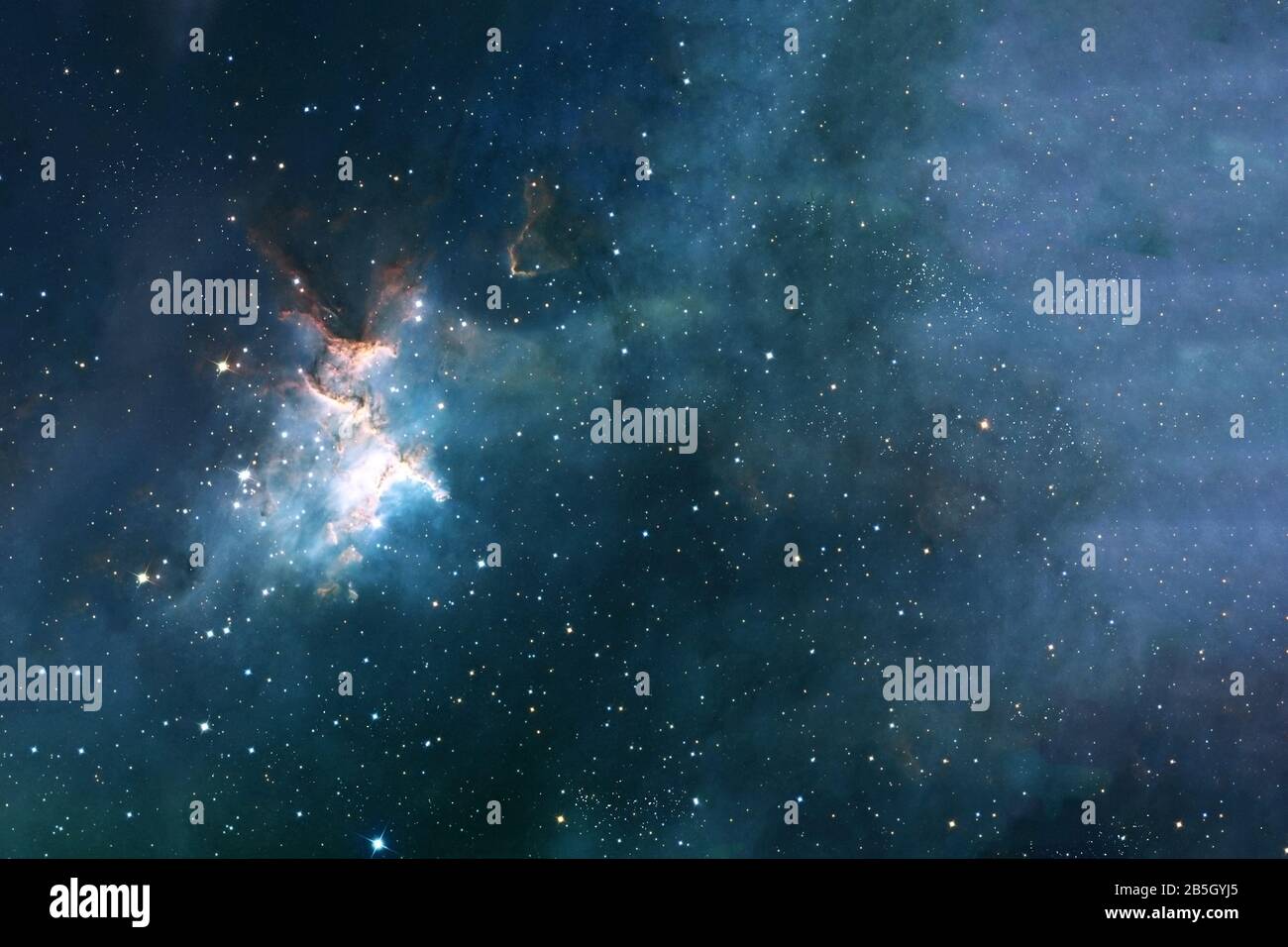 A large cluster of stars in deep space. Elements of this image were ...