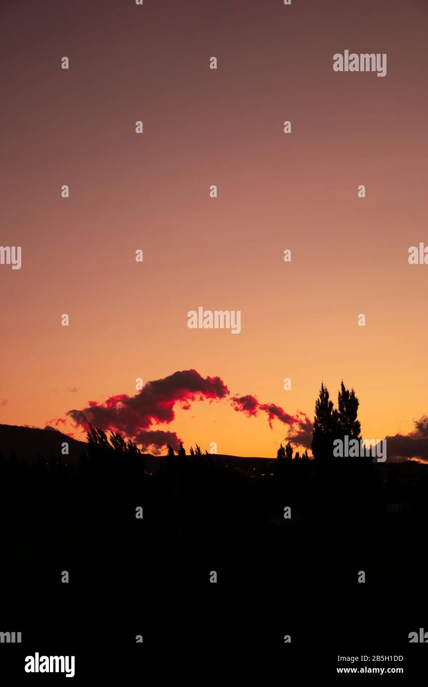 beautiful sunset in the golden hour Stock Photo - Alamy
