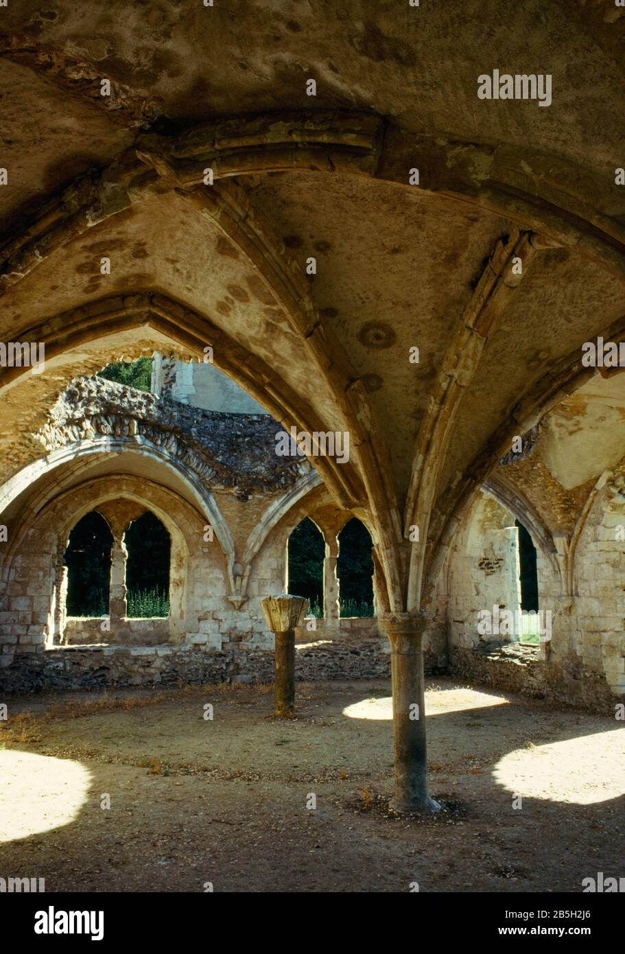 View SW at vaulted interior of cellarer's range with lay brothers ...