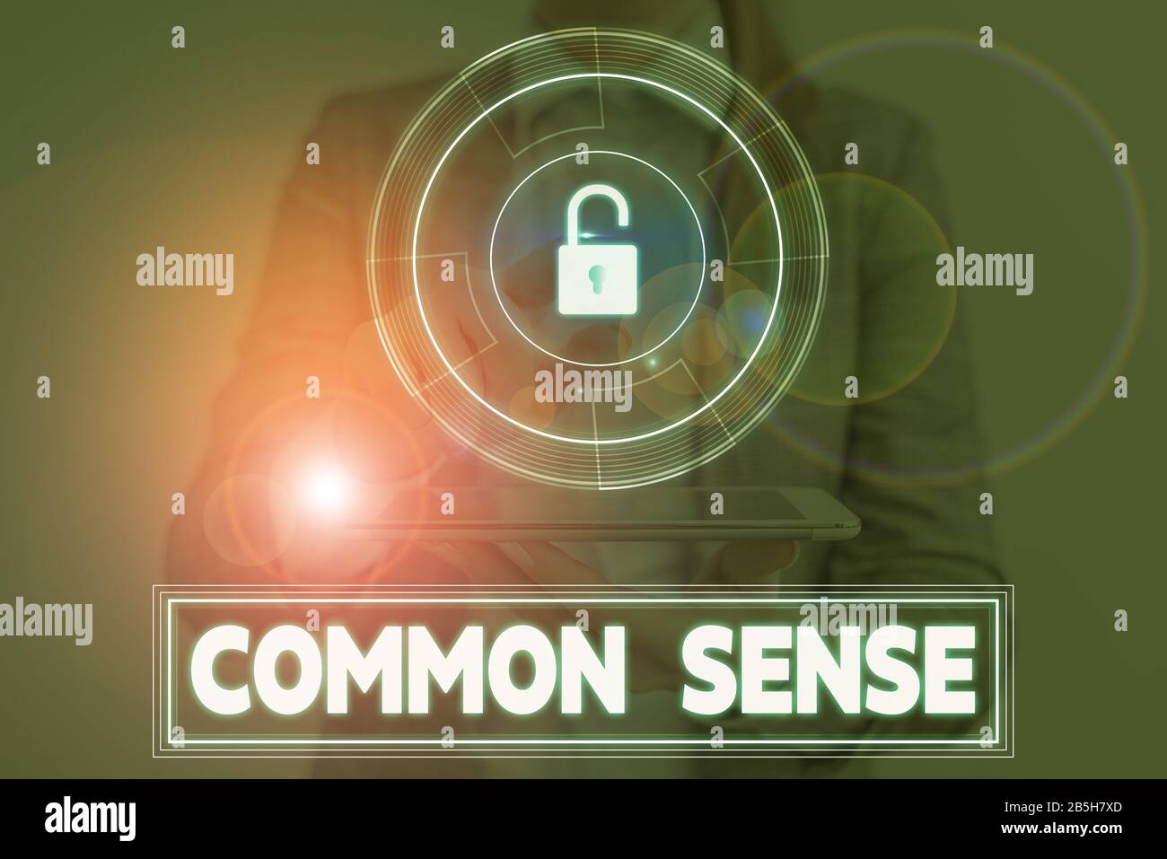 Conceptual hand writing showing Common Sense. Concept meaning having ...