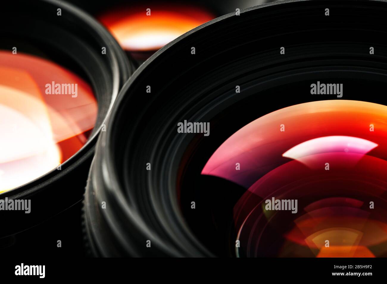 A camera lens with a beautiful close-up optical unit as a substrate ...