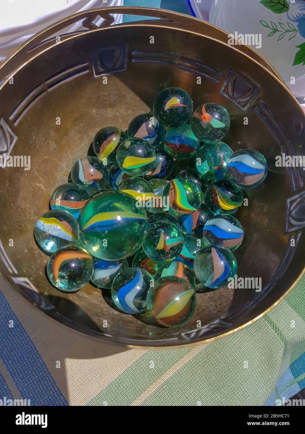 a glass marbles in various color sizes Stock Photo - Alamy