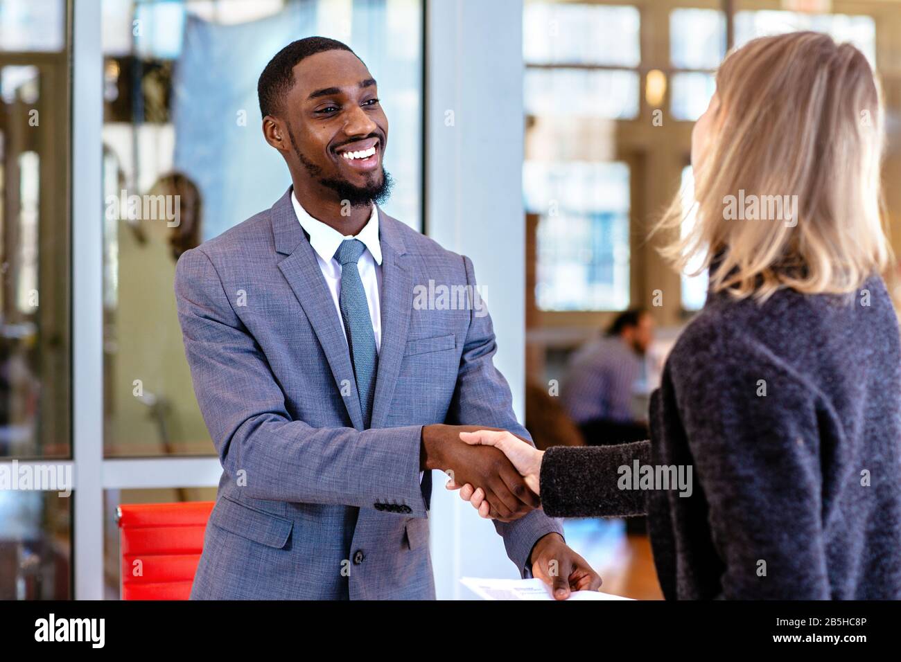 Businesswoman Handshake