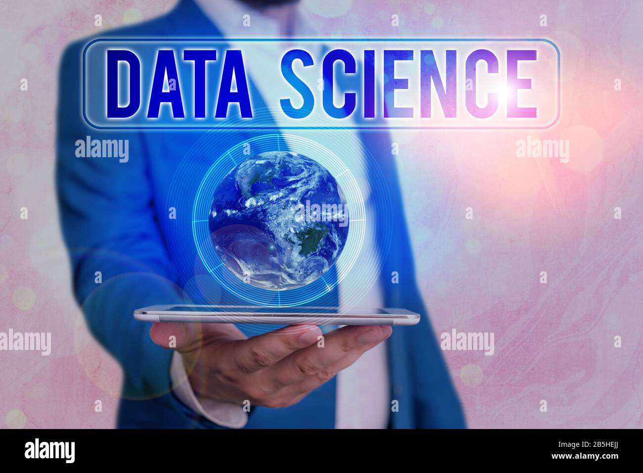 Text sign showing Data Science. Business photo showcasing multidisciplinary field that uses ...