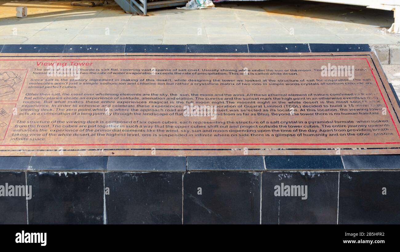 Massive metallic viewing tower which is built in the structure of a ...