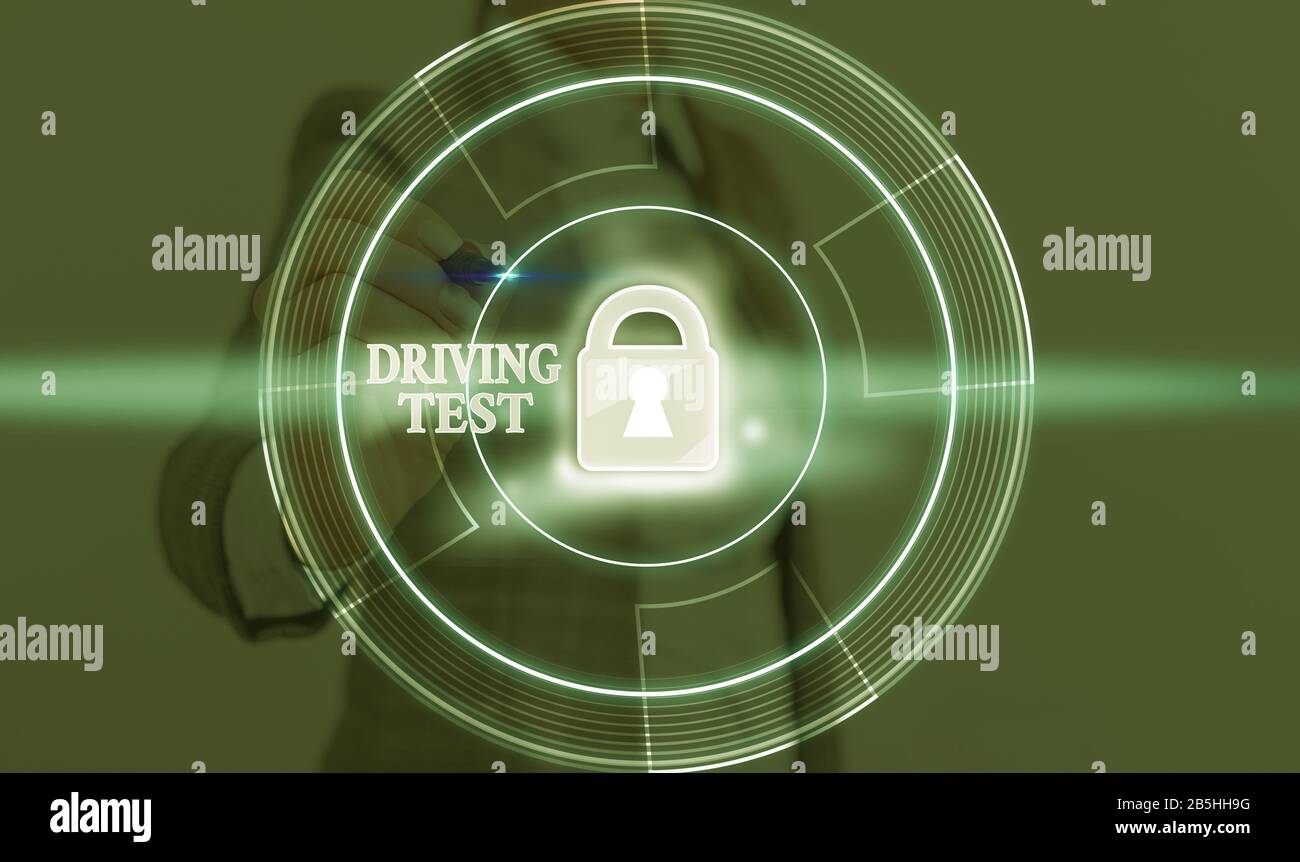 Conceptual hand writing showing Driving Test. Concept meaning procedure ...