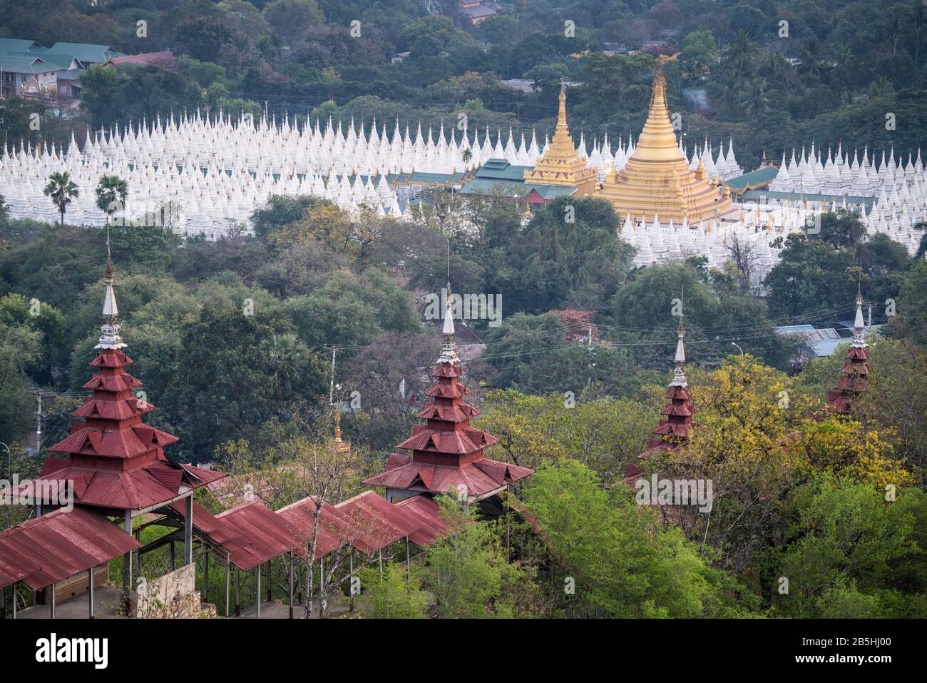 Aerial view of the Mandalay, Myanmar, Asia Stock Photo - Alamy