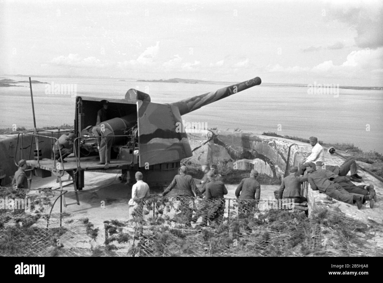 Wehrmacht Heer / Kriegsmarine Küstenartillerie Geschütz Norwegen ...