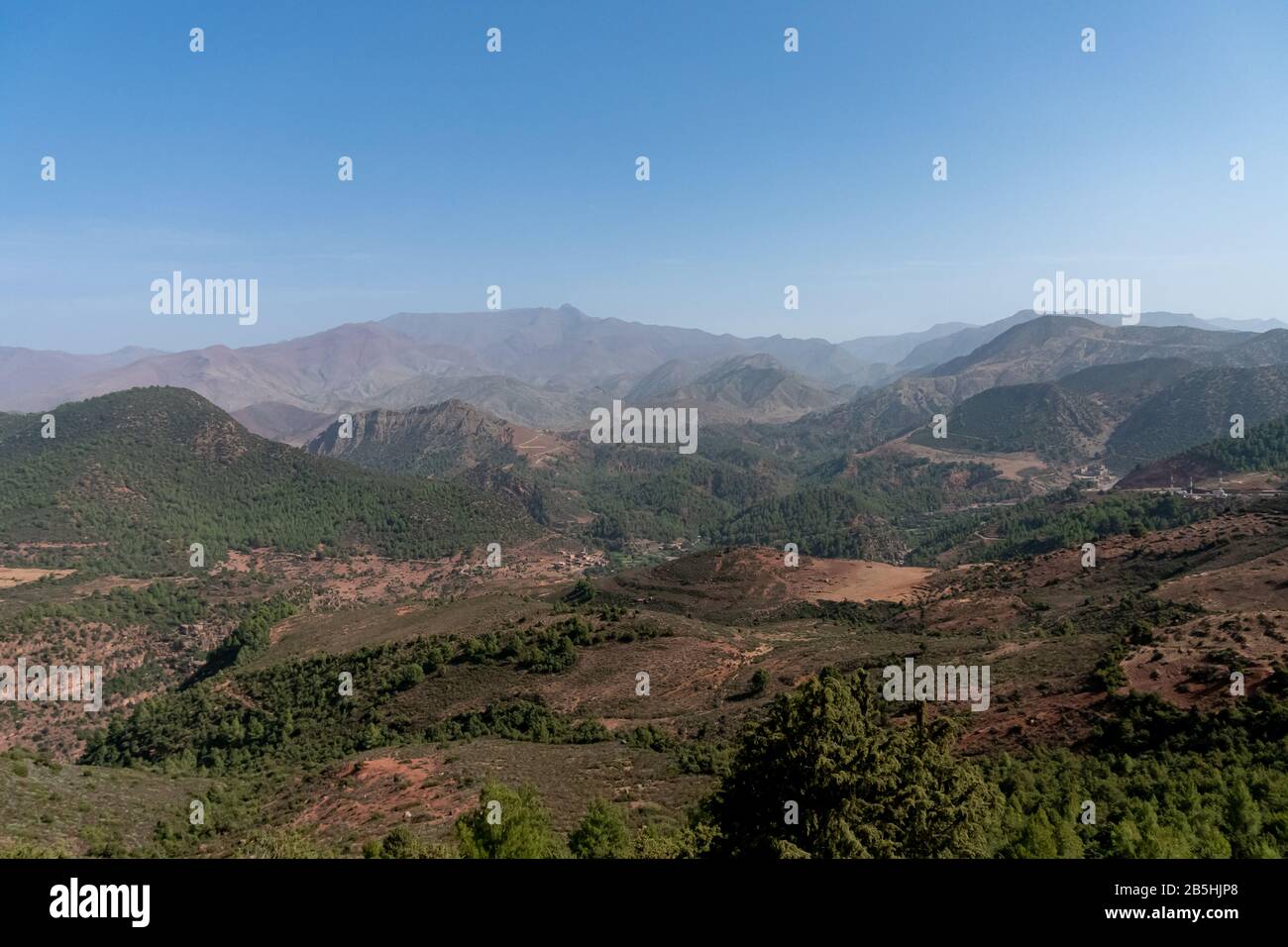 Arid landscape of the high atlas in Morocco Stock Photo - Alamy