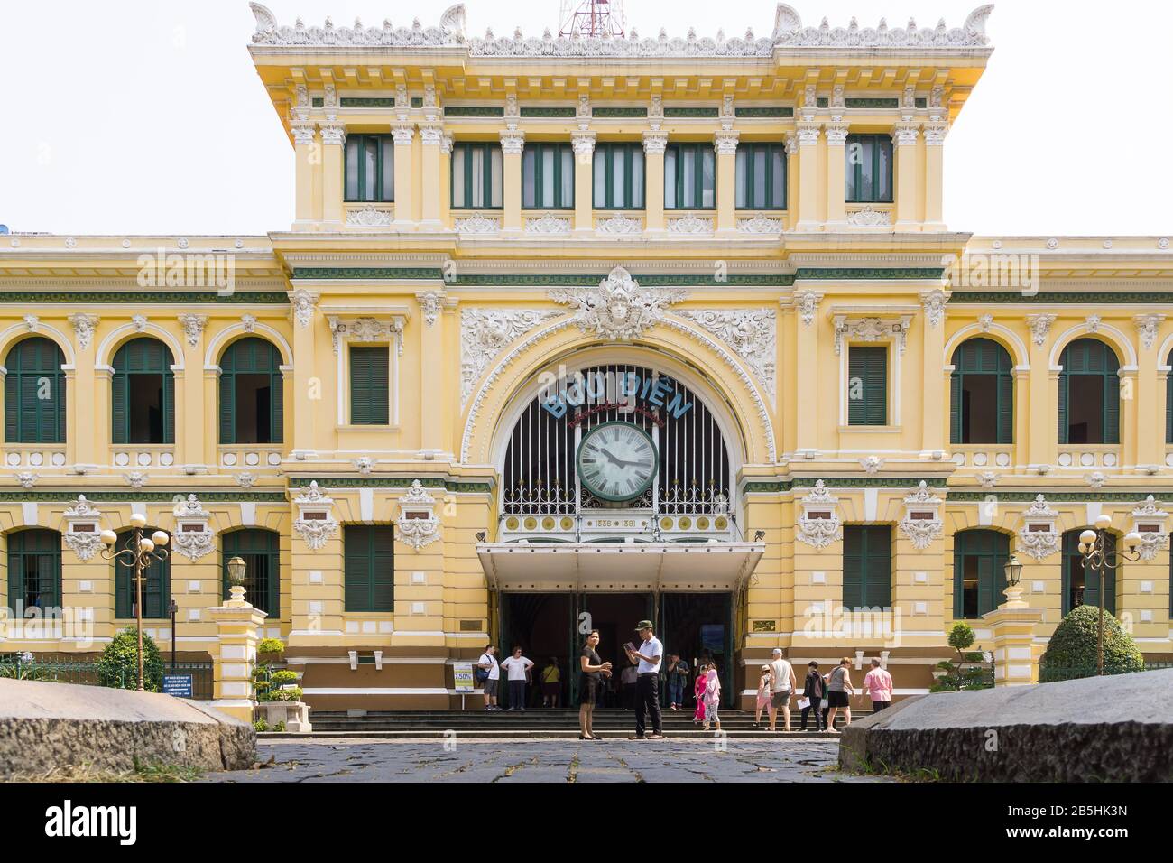 Saigon (Ho Chi Minh City) Central Post Office - Exterior of the Central ...
