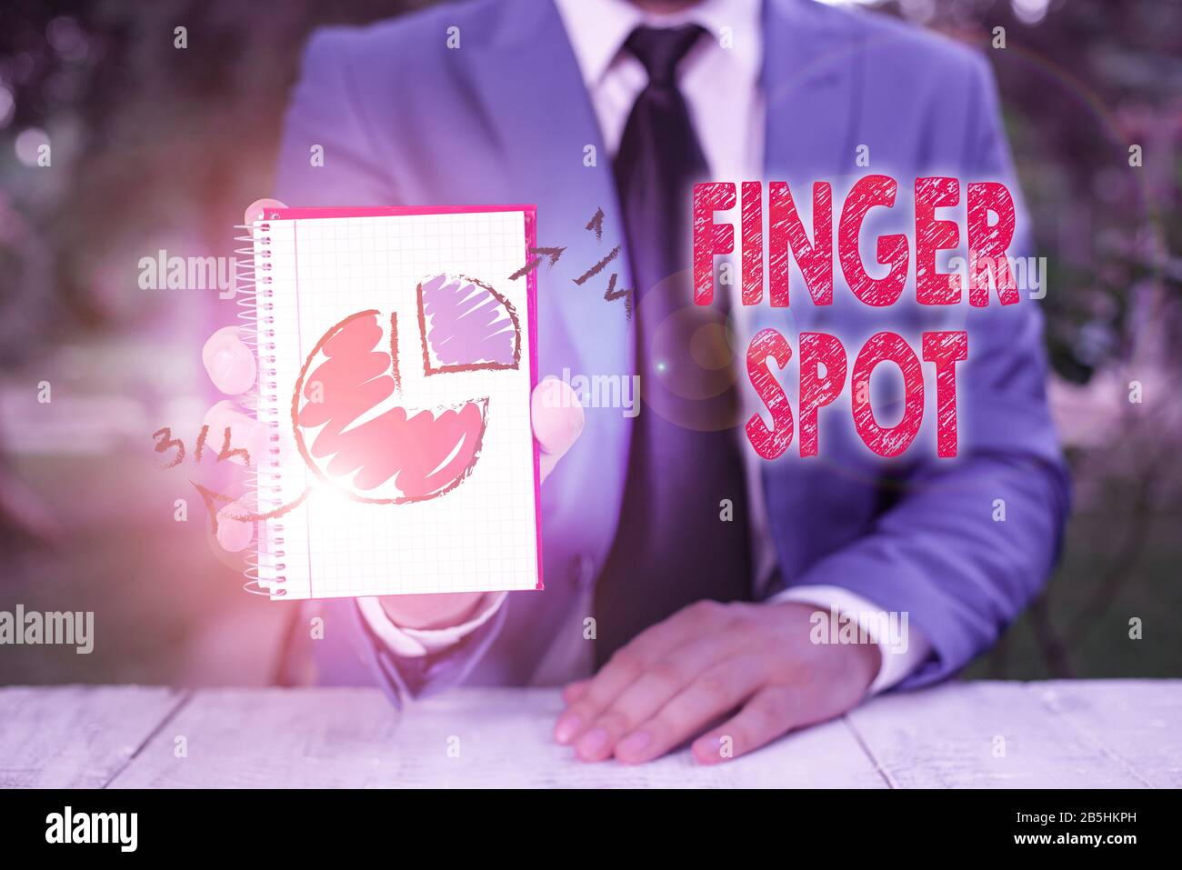 Handwriting text writing Finger Spot. Conceptual photo Small ...