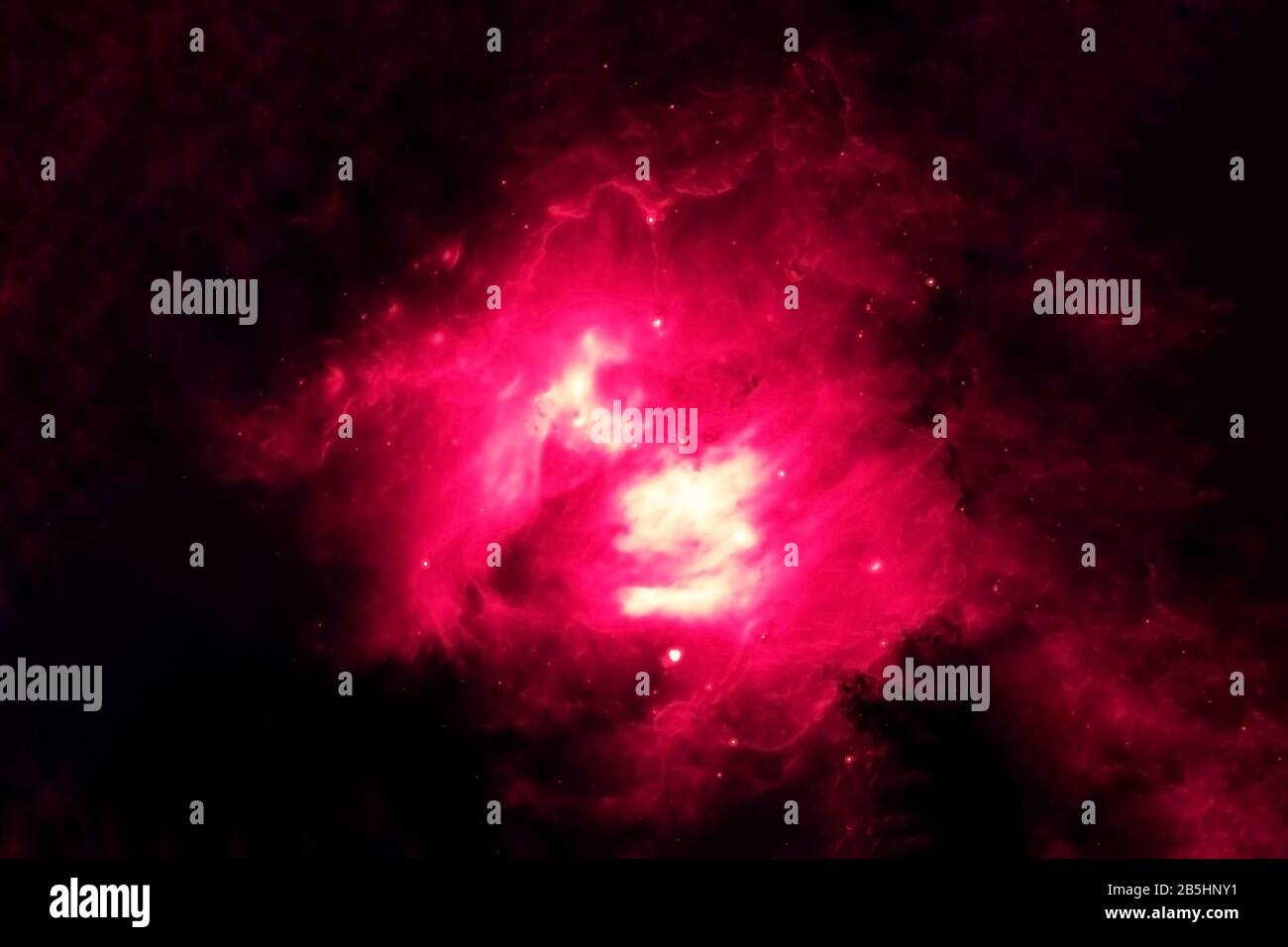 Red galaxy with stars and nebulae in deep space. Elements of this image ...