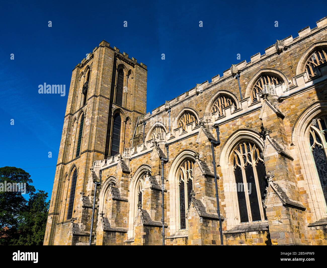 Exterior view of Ripon Cathedral in North Yorkshire England Stock Photo ...