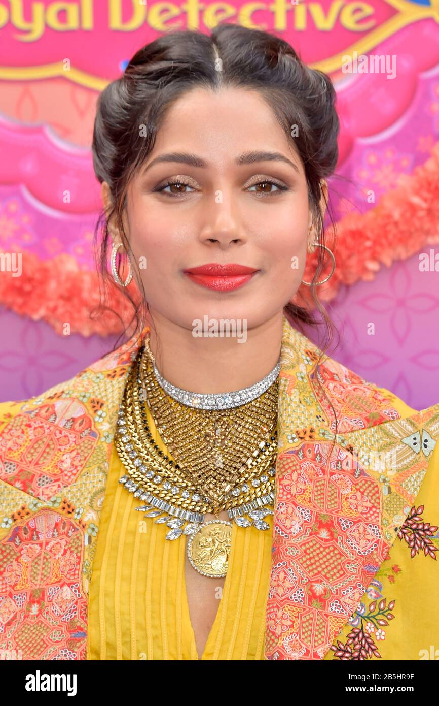 Freida Pinto at the premiere of the Disney Junior TV seire 'Mira, Royal ...